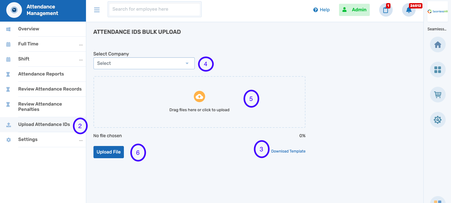 How to Upload Employees' Attendance IDs